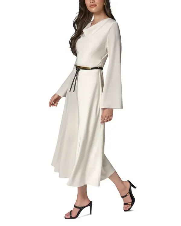 Donna Karan New York Satin Midi Dress - Ivory