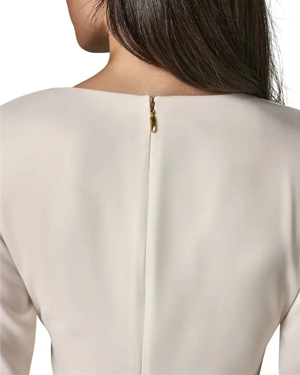 Donna Karan New York Satin Midi Dress - Ivory