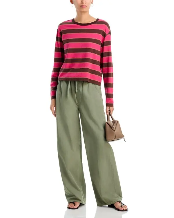 Xirena Terrance Cotton Long Sleeve Tee - Chocolate Cherry