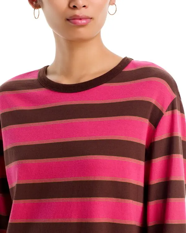 Xirena Terrance Cotton Long Sleeve Tee - Chocolate Cherry