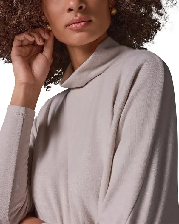 DONNA KARAN WEEKEND Brushed Jersey Dolman Sleeve Top