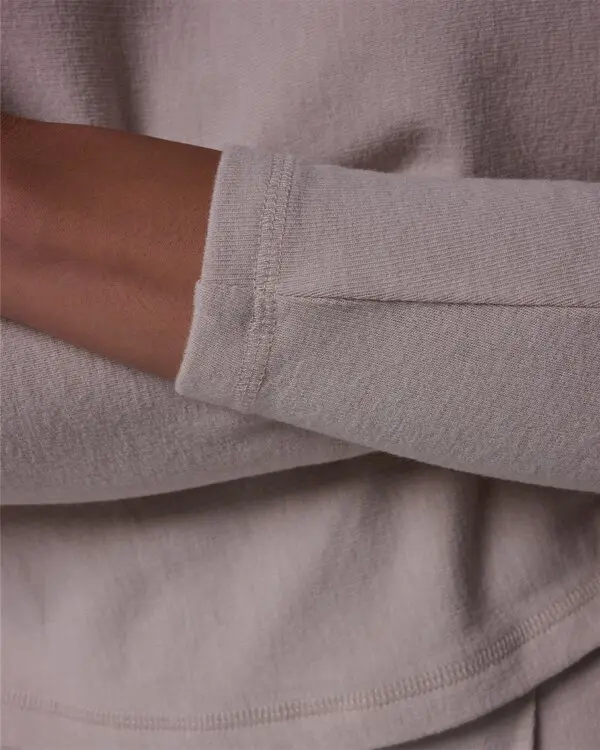 DONNA KARAN WEEKEND Brushed Jersey Dolman Sleeve Top