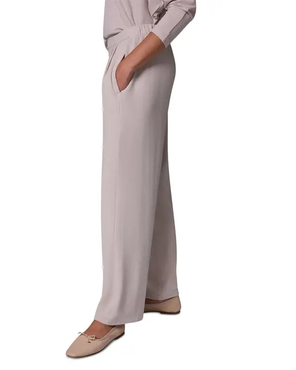 DONNA KARAN WEEKEND Brushed Jersey Pleated Pants