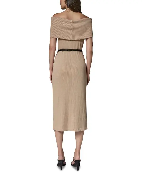 Donna Karan New York Off-the-shoulder Sweater Dress