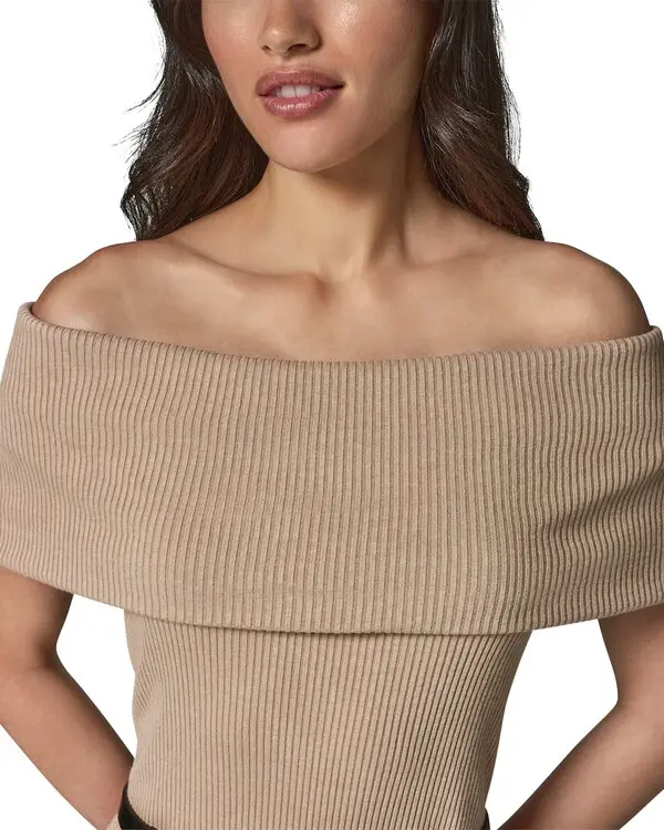 Donna Karan New York Off-the-shoulder Sweater Dress