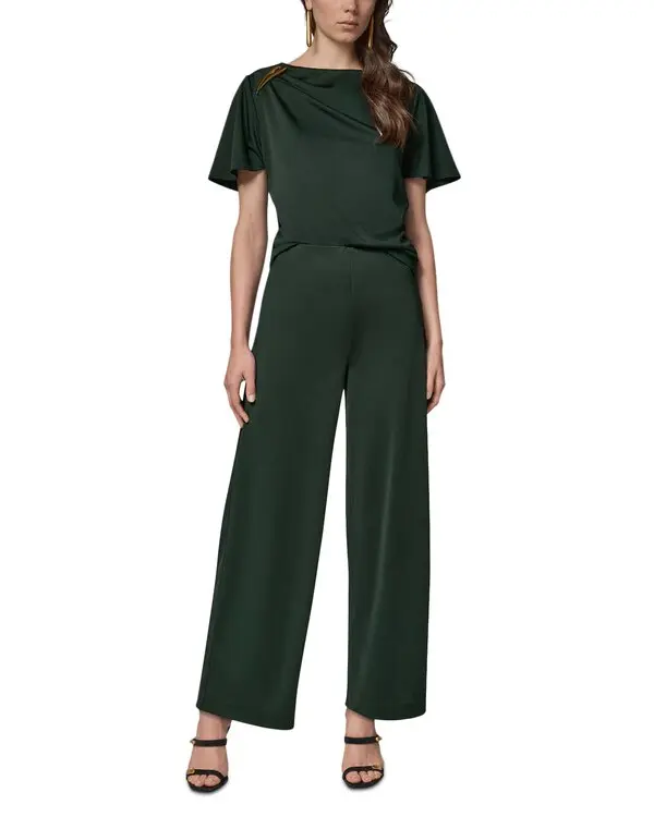 Donna Karan New York Wide Leg Pull On Pants