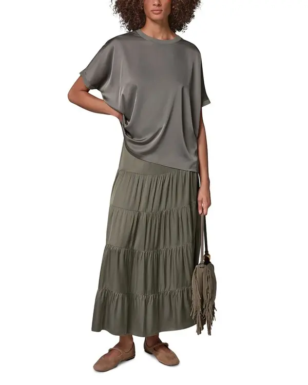 DONNA KARAN WEEKEND Short Dolman Sleeve Top - Sage