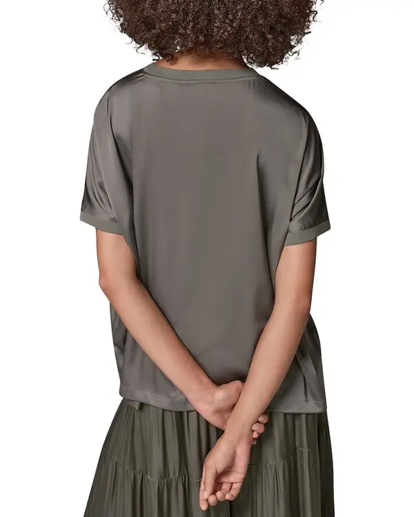 DONNA KARAN WEEKEND Short Dolman Sleeve Top - Sage