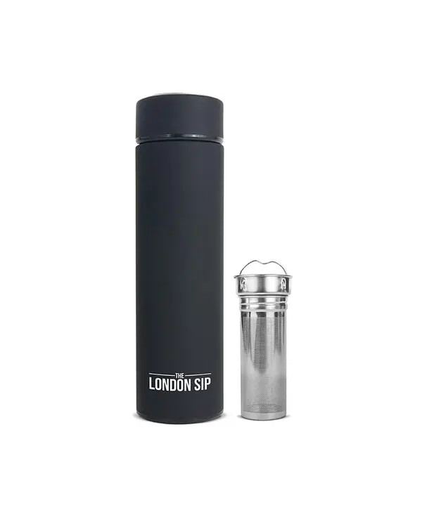 THE LONDON SIP Infuser Bottle, 16 Oz - Black