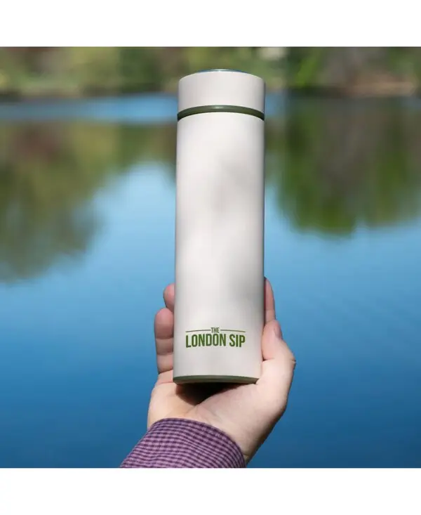 THE LONDON SIP Infuser Bottle, 16 Oz - Light Beige