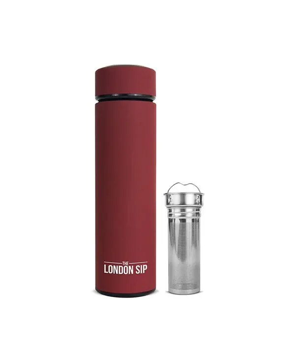 THE LONDON SIP Infuser Bottle, 16 Oz - Red