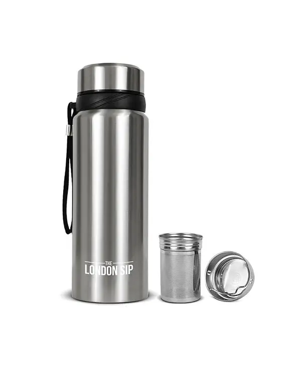 THE LONDON SIP Infuser Bottle, 25 Oz - Silver
