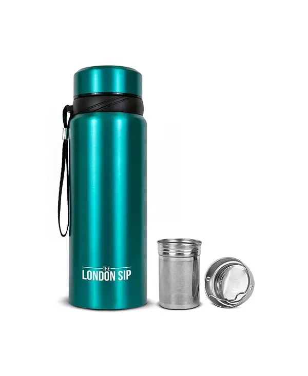 THE LONDON SIP Infuser Bottle, 25 Oz - Turquoise