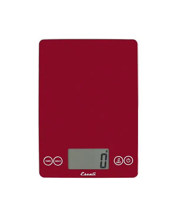 ESCALI Arti Digital Scale, 9 L X 6.5 W X 0.75 H - Red