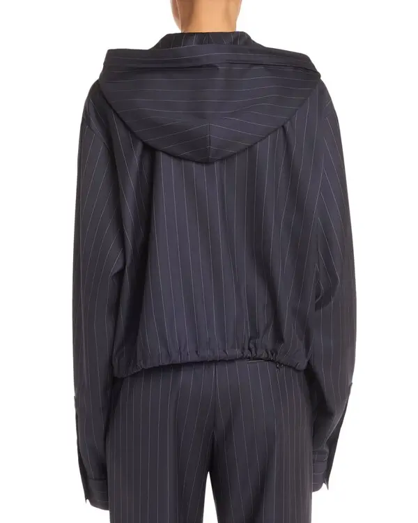 Acne Studios Wool Hooded Button Front Top