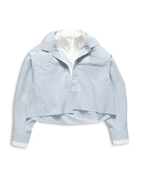 Acne Studios Cotton Collared Button Up Shirt