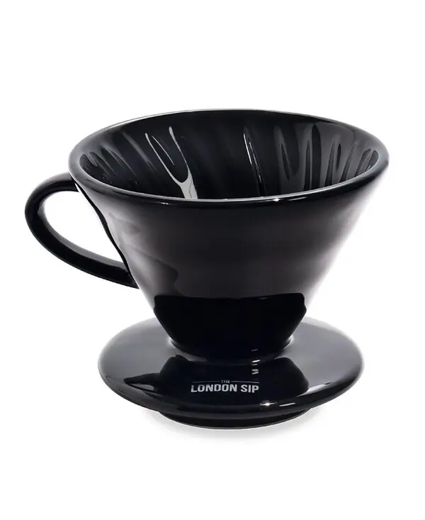 THE LONDON SIP Ceramic Coffee Dripper, 1-2 Cup - Black