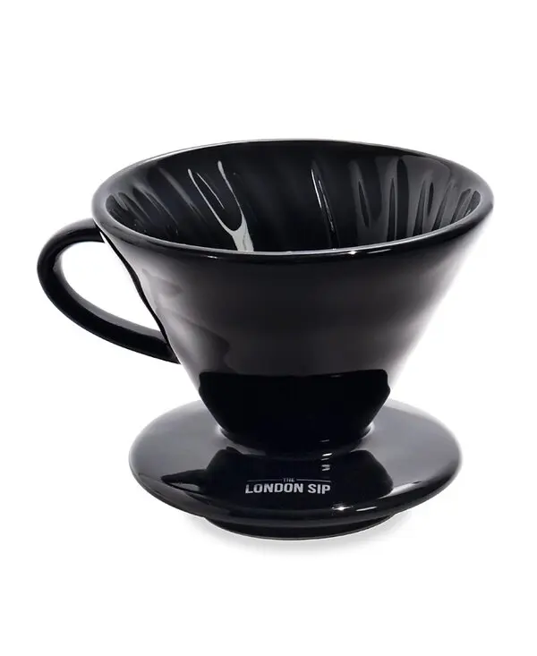 THE LONDON SIP Ceramic Coffee Dripper, 1-4 Cup - Black