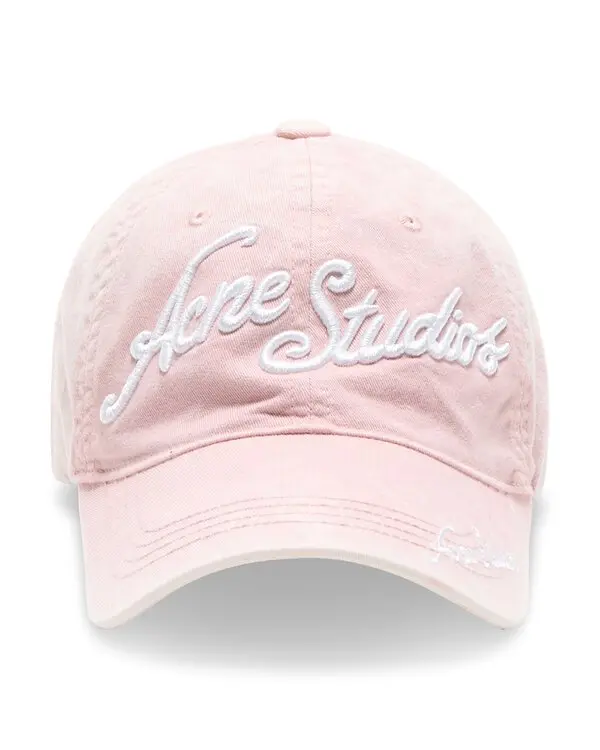 Acne Studios Logo Baseball Cap - Faded Pink