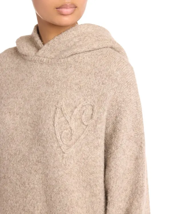 Acne Studios Layered Look Wool Blend Hoodie