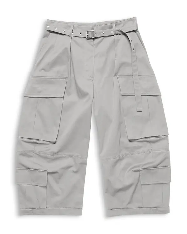 Acne Studios Cotton Stretch Cargo Trousers With Belt