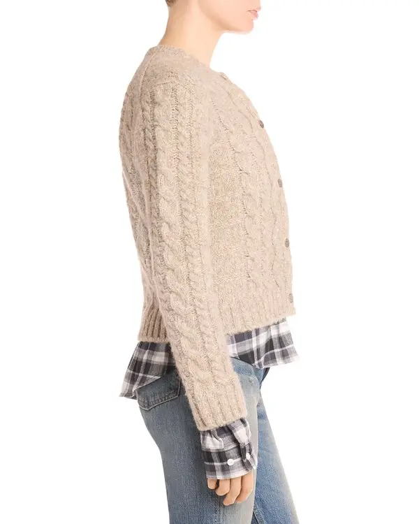 Acne Studios Cable Knit Cardigan Sweater