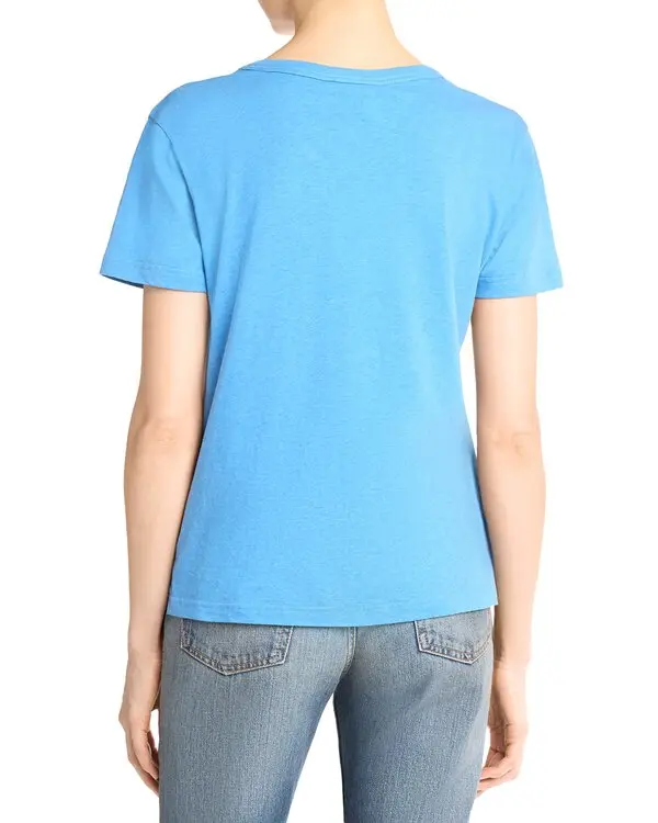 Acne Studios Fitted Logo Tee - Blue
