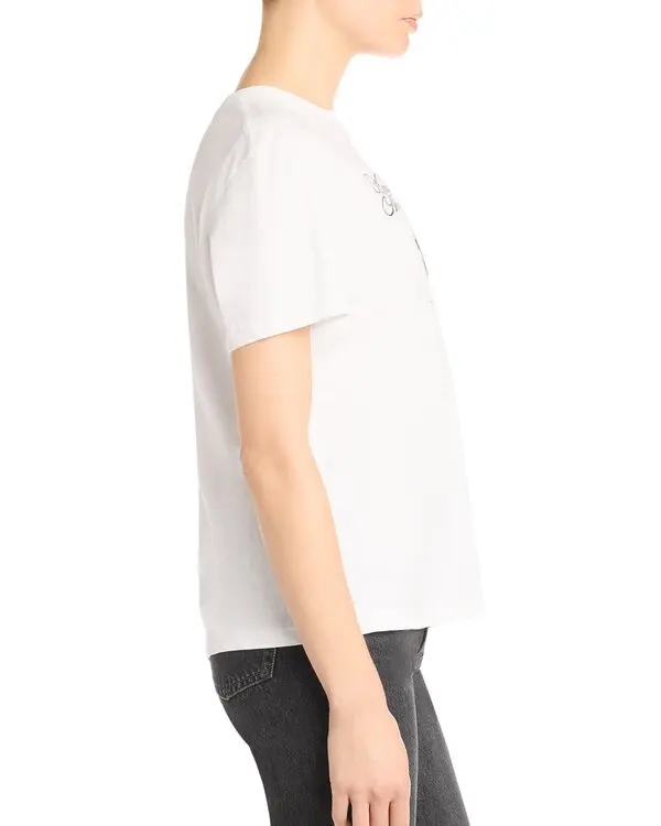 Acne Studios Fitted Logo T-shirt - Optic White