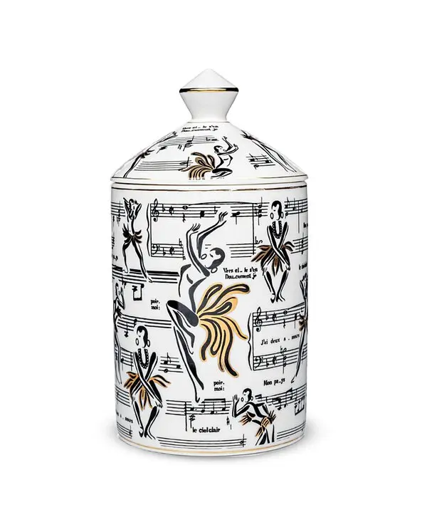 HARLEM CANDLE CO. Deux Amours Josephine Ceramic Luxury Candle, 12 Oz - White
