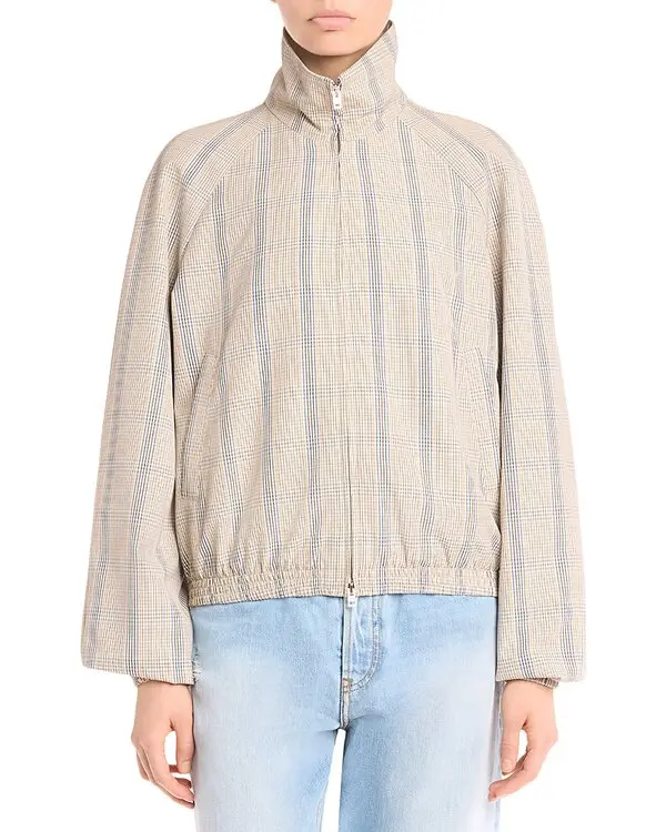 Acne Studios Plaid Coat - Brown/blue