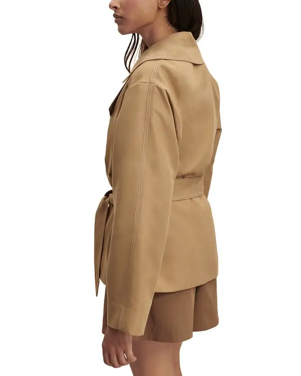 Varley Maddox Short Trench Coat - Light Tan