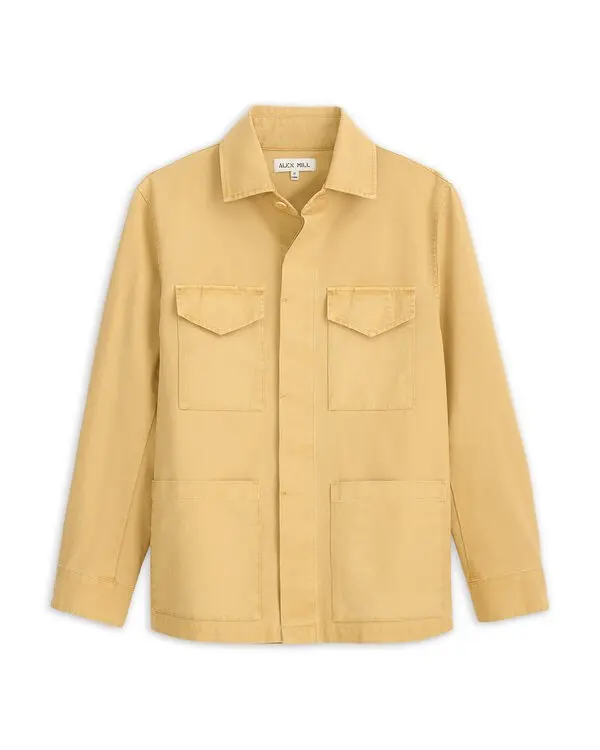 ALEX MILL Garment Dyed Cotton Canvas Chore Jacket