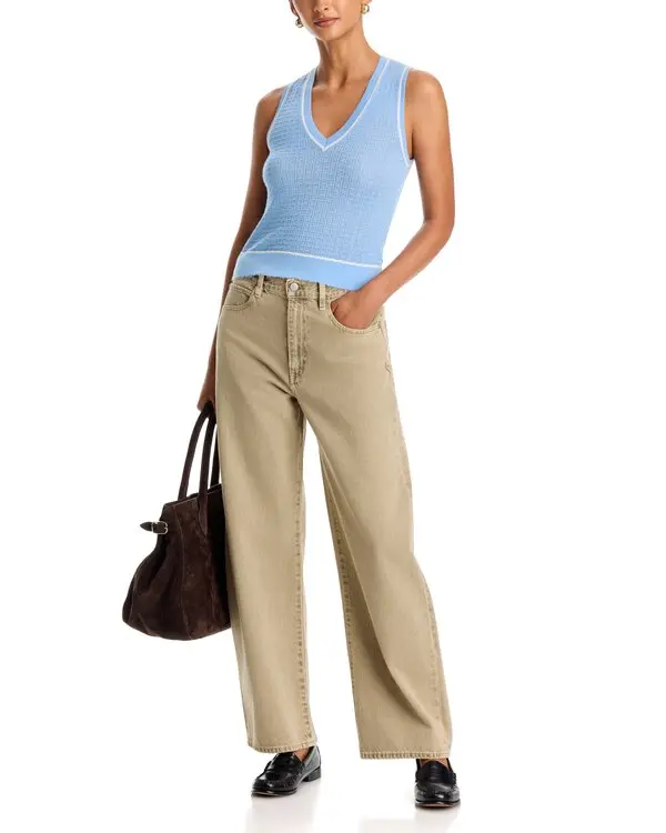 RE/DONE Avery V Neck Vest
