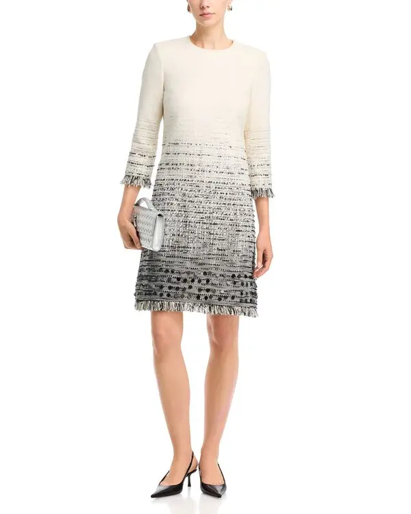 Rickie Freeman For Teri Jon Ombre Tweed Dress