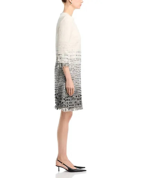 Rickie Freeman For Teri Jon Ombre Tweed Dress