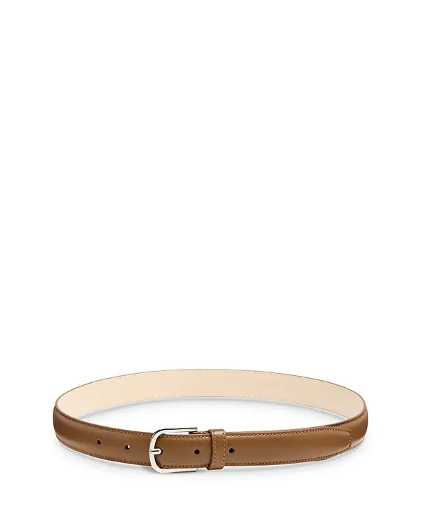 TOTEME Slim Leather Belt - Tiramisu