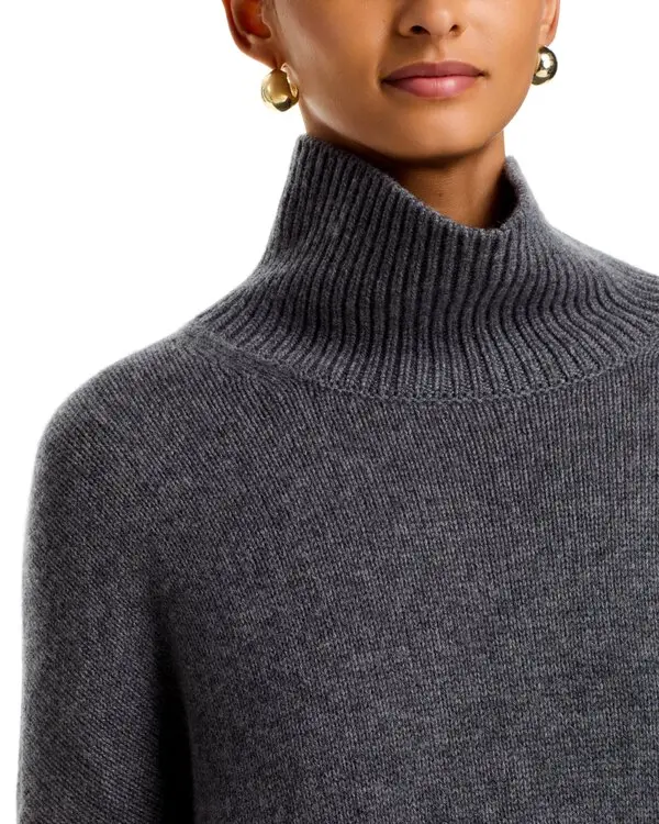 LISA YANG Heidi Cashmere Turtleneck Sweater - Graphite