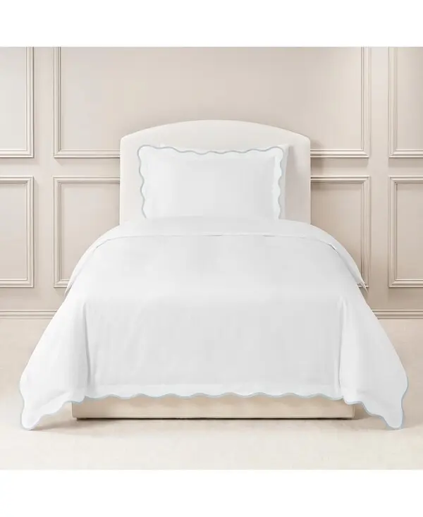 GOOSELINGS Soft Wave Duvet Set, Twin - Blue