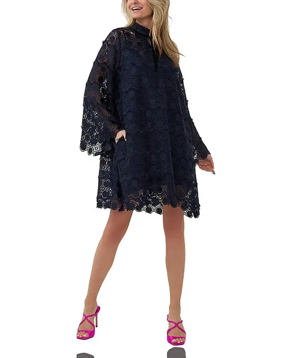 MARIELLE STOKKELAAR Constance Lace Dress - Navy