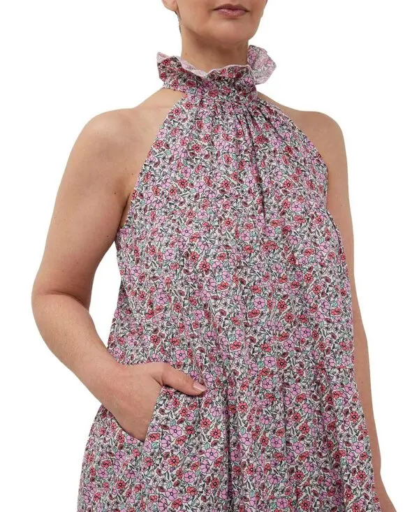 MARIELLE STOKKELAAR Floral Print Maxi Dress With Back Bow Detail