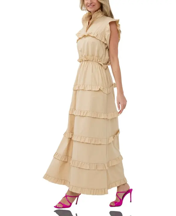 MARIELLE STOKKELAAR Amelie Ruffled Maxi Dress