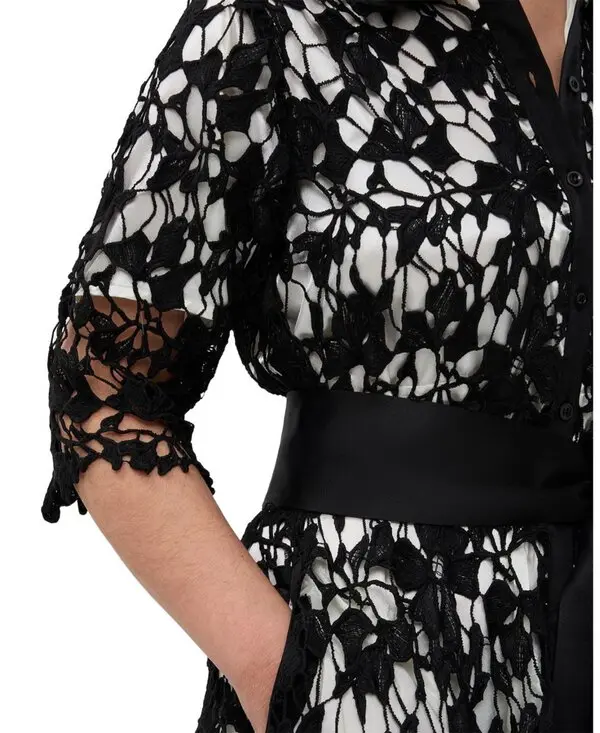 MARIELLE STOKKELAAR Vivienne Lace Maxi Dress With Belt