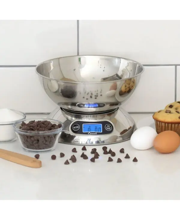 ESCALI Rondo Stainless Steel Scale, 8.75 L X 8.75 W X 5.25 H