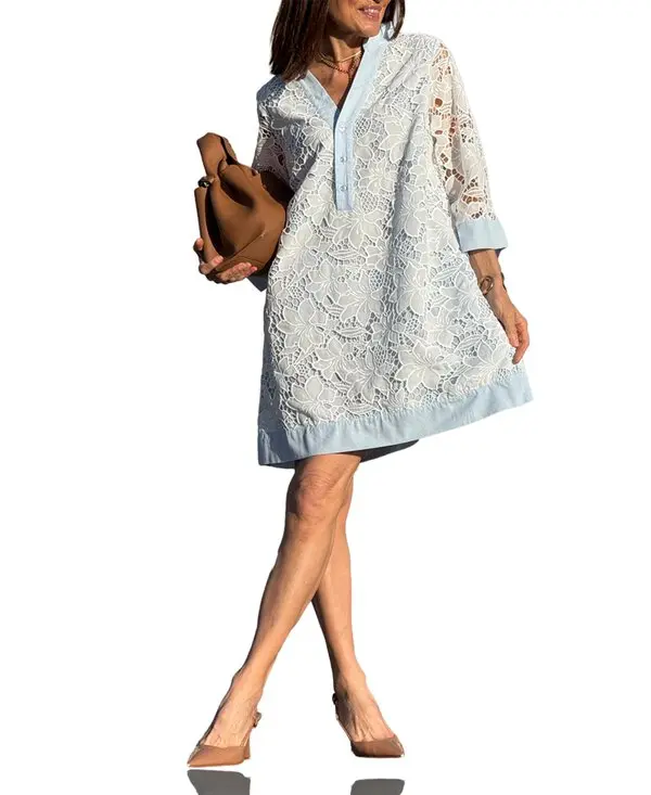 MARIELLE STOKKELAAR Irene Lace Short Dress