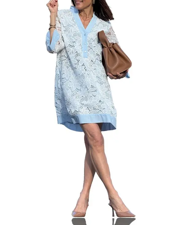 MARIELLE STOKKELAAR Irene Lace Short Dress