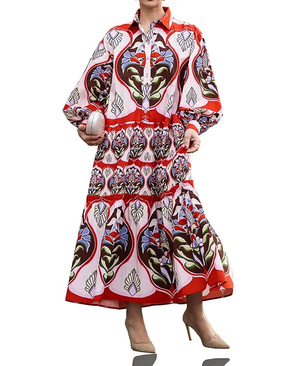 MARIELLE STOKKELAAR Melania Printed Maxi Dress