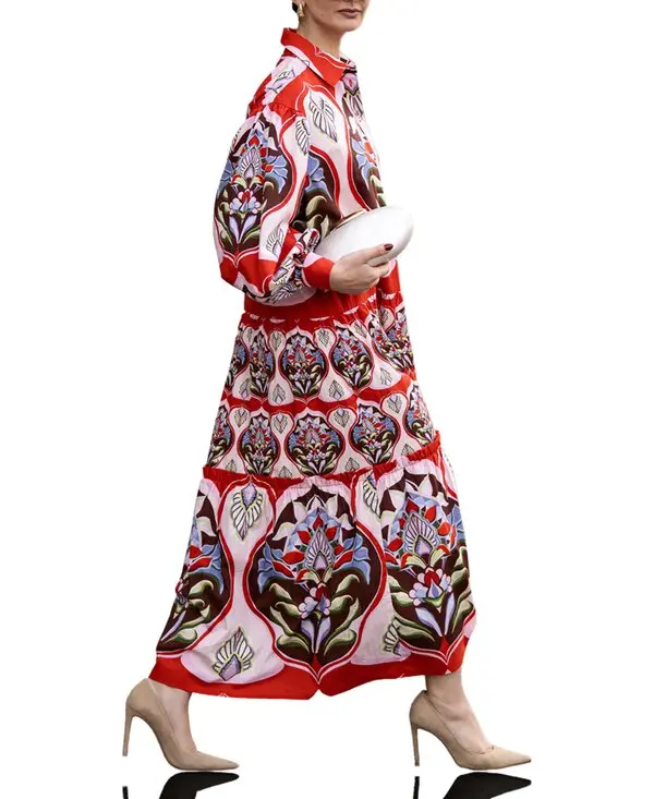 MARIELLE STOKKELAAR Melania Printed Maxi Dress