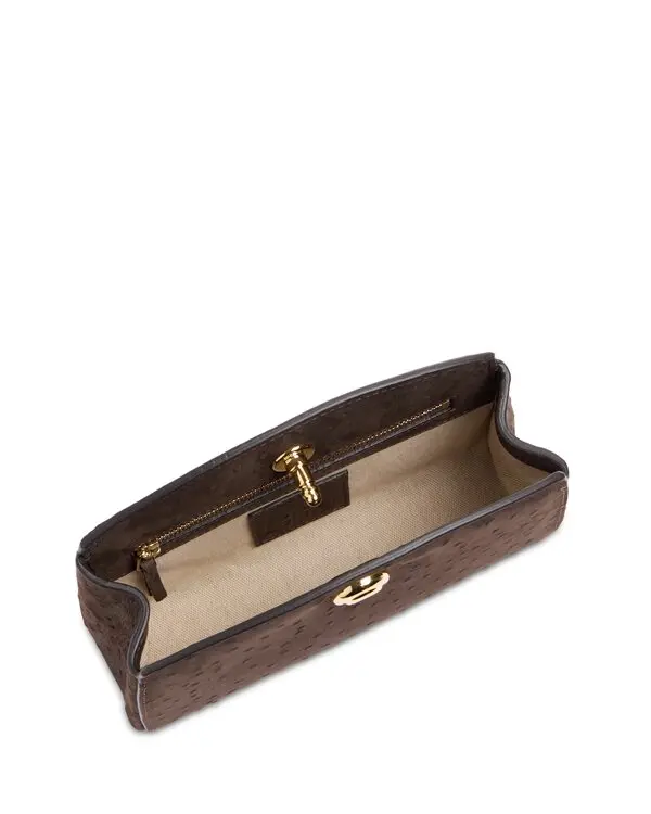 LIFFNER Pushlock Leather Clutch