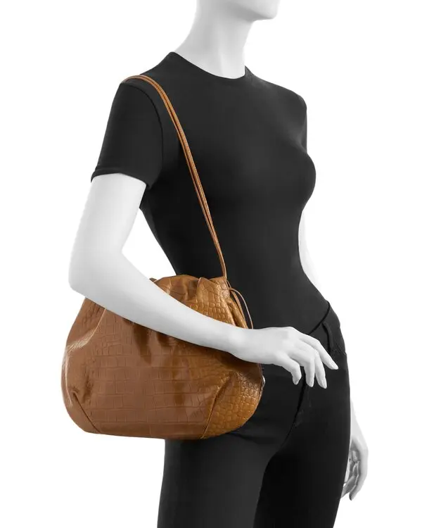 LIFFNER Drawstring Pouch Leather Shoulder Bag