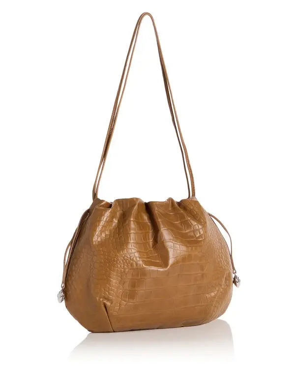 LIFFNER Drawstring Pouch Leather Shoulder Bag